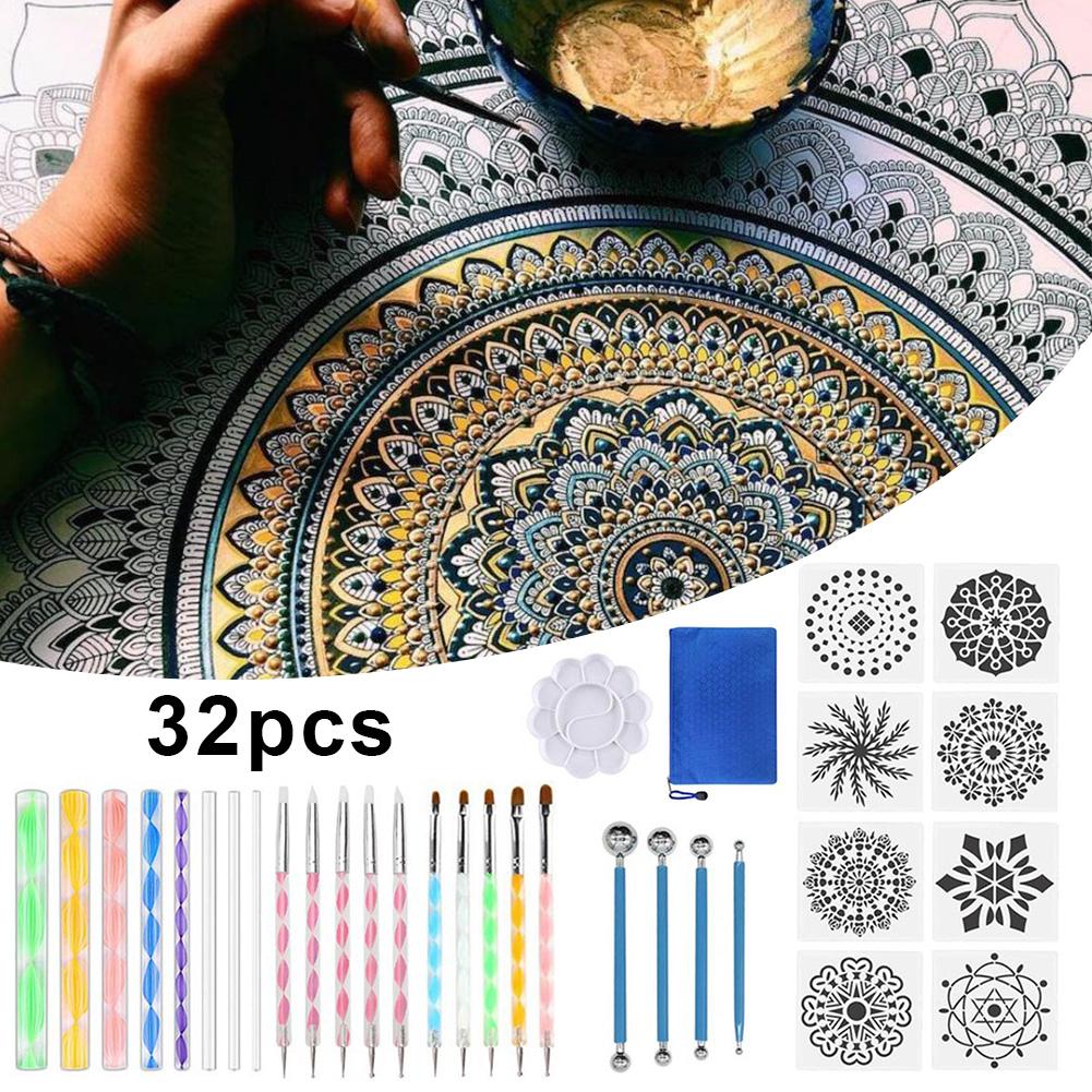 53Pcs Mandala Puntjes Gereedschap Set Pen Puntjes ... – Grandado