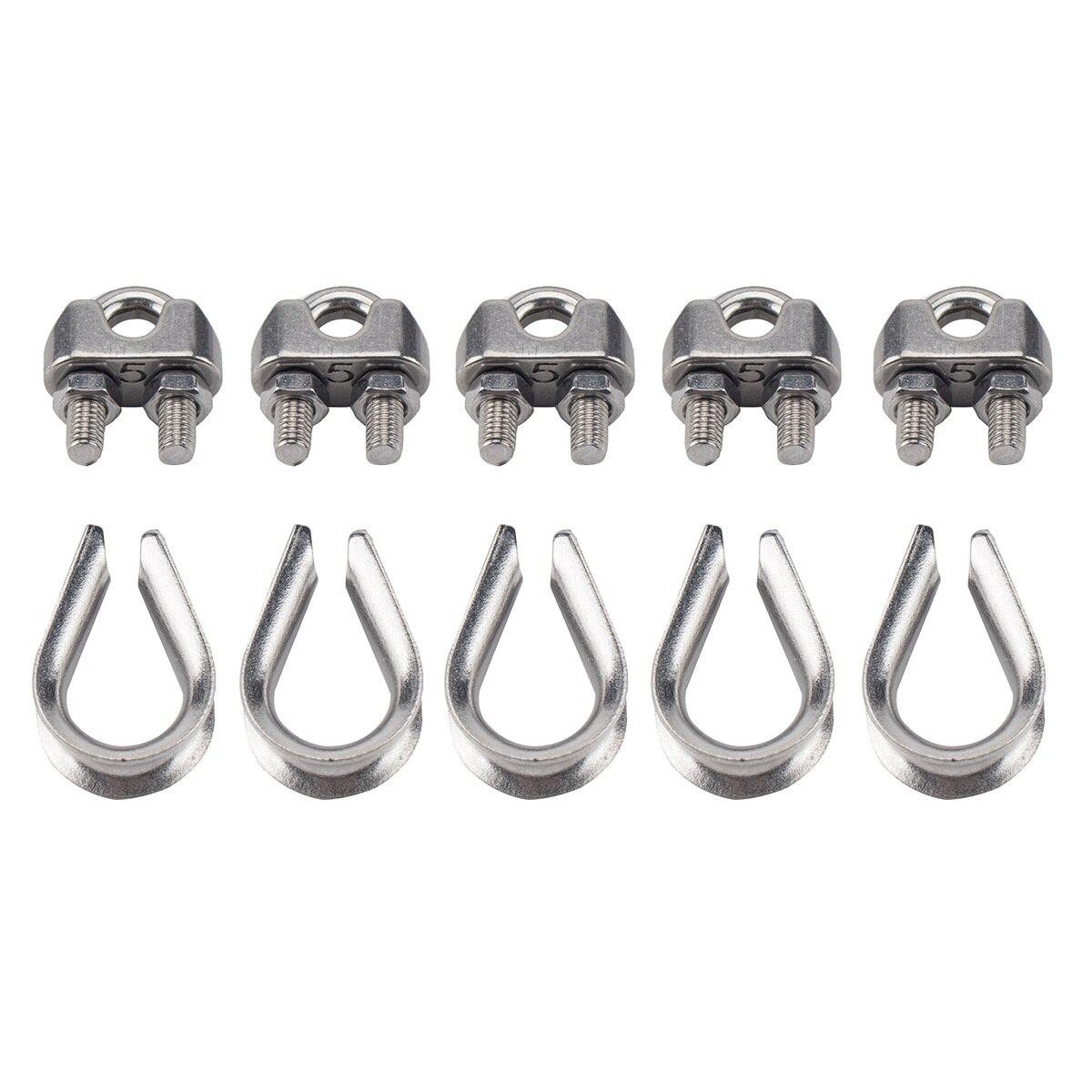 40 boxed M5 stainless steel 304 steel wire rope lo... – Grandado