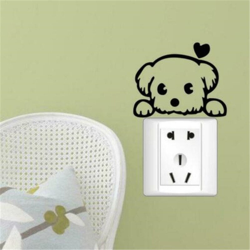 Cute Cat Wall Stickers Light Switch Decor Decals A... – Vicedeal