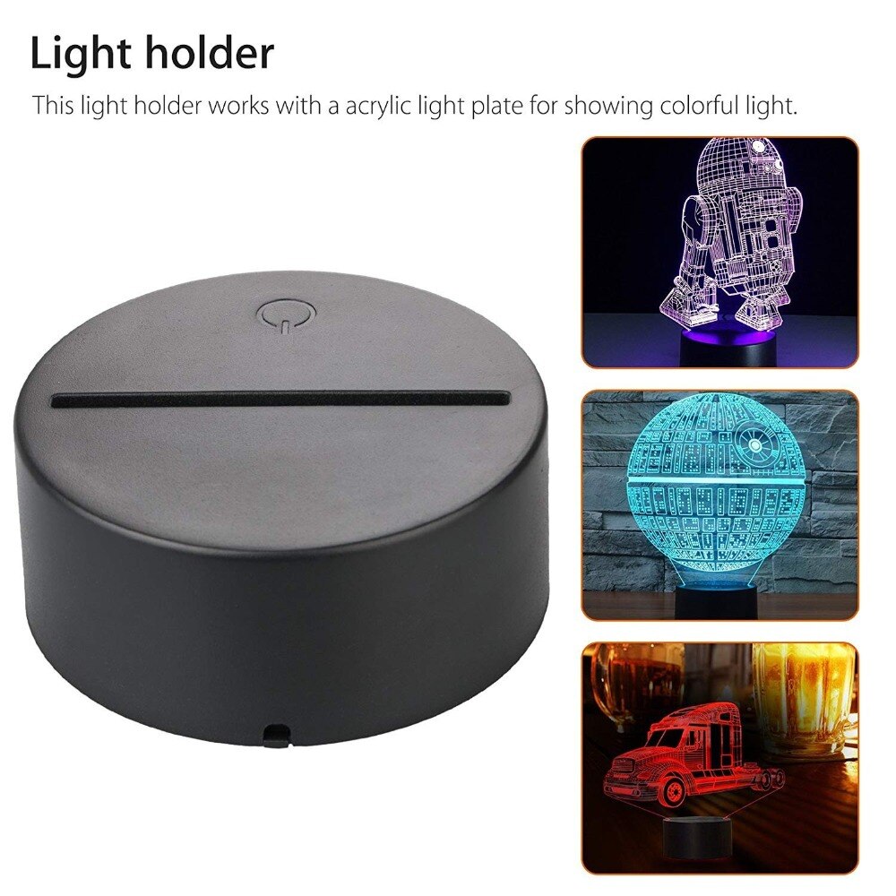 1/5/10PC USB Cable 3D LED Light Holder Lamp Base N... – Grandado
