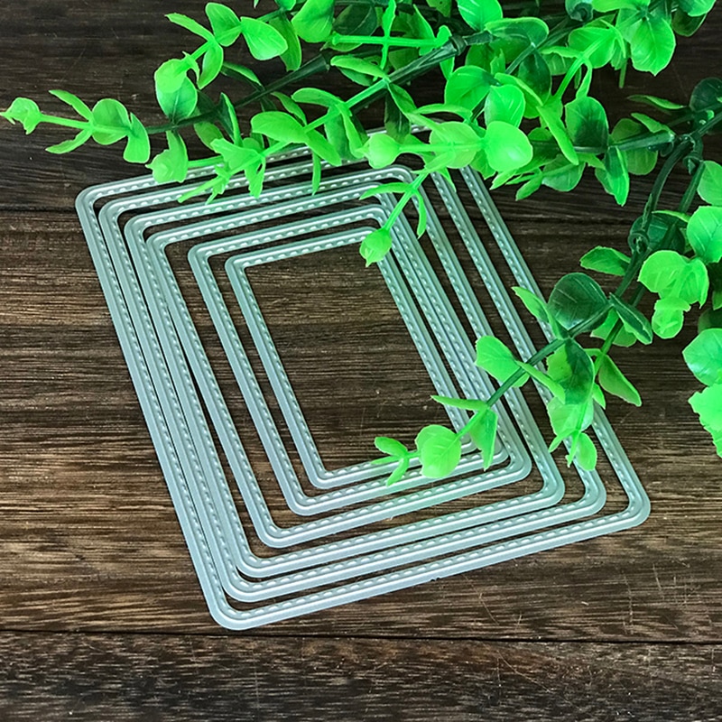 Cadres en métal, découpés, rond Rectangle, Die Scr... – Grandado