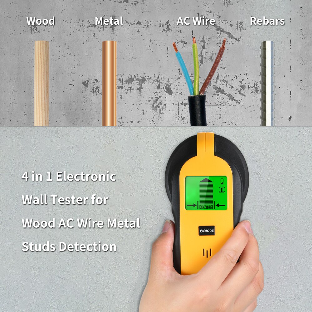 4 in 1 Wall Tester Stud Finder Sensor Wall Scanner... – Grandado