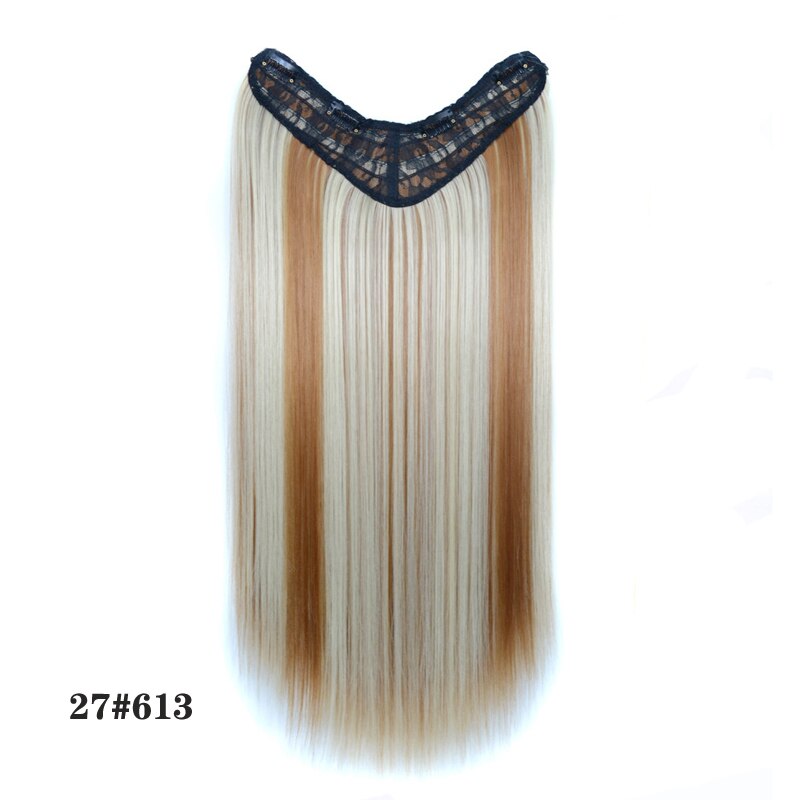 ZM Hair Long 24" Clip In Hair Extensions Synthetic Clip-Ins Silky ...
