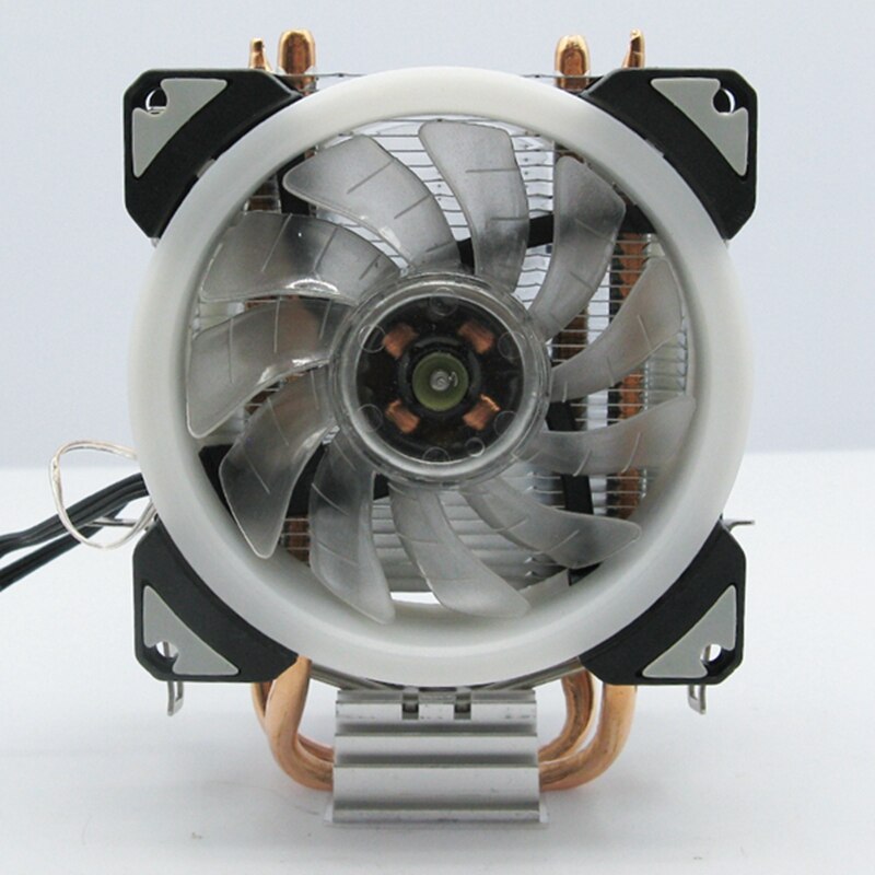 -DELEFUN CPU Cooler 2 Pure Copper Heat Pipe Coolin... – Grandado