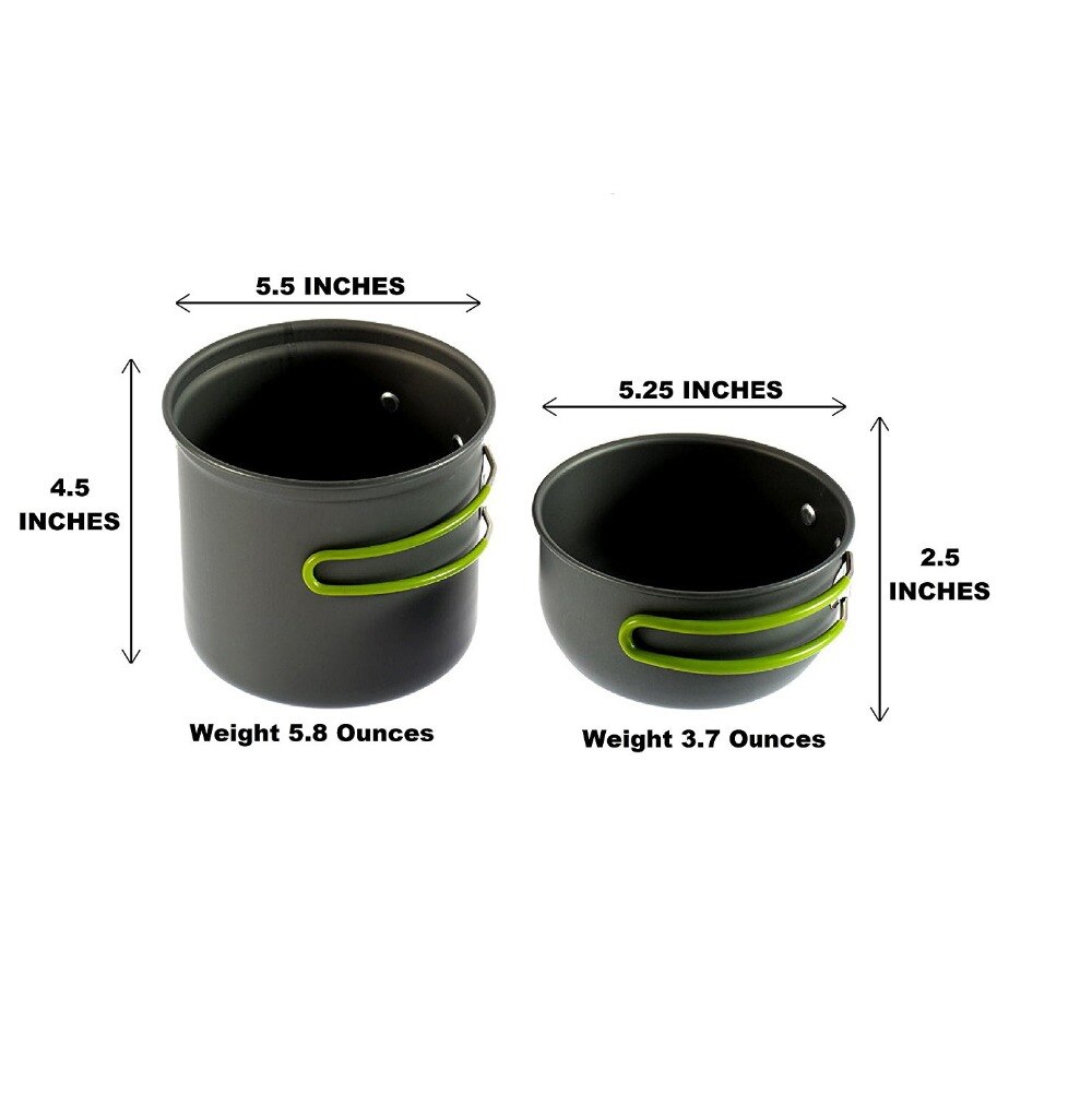 Outdoor Hiking Camping Cooking Picnic Bowl Pot Pan... – Vicedeal