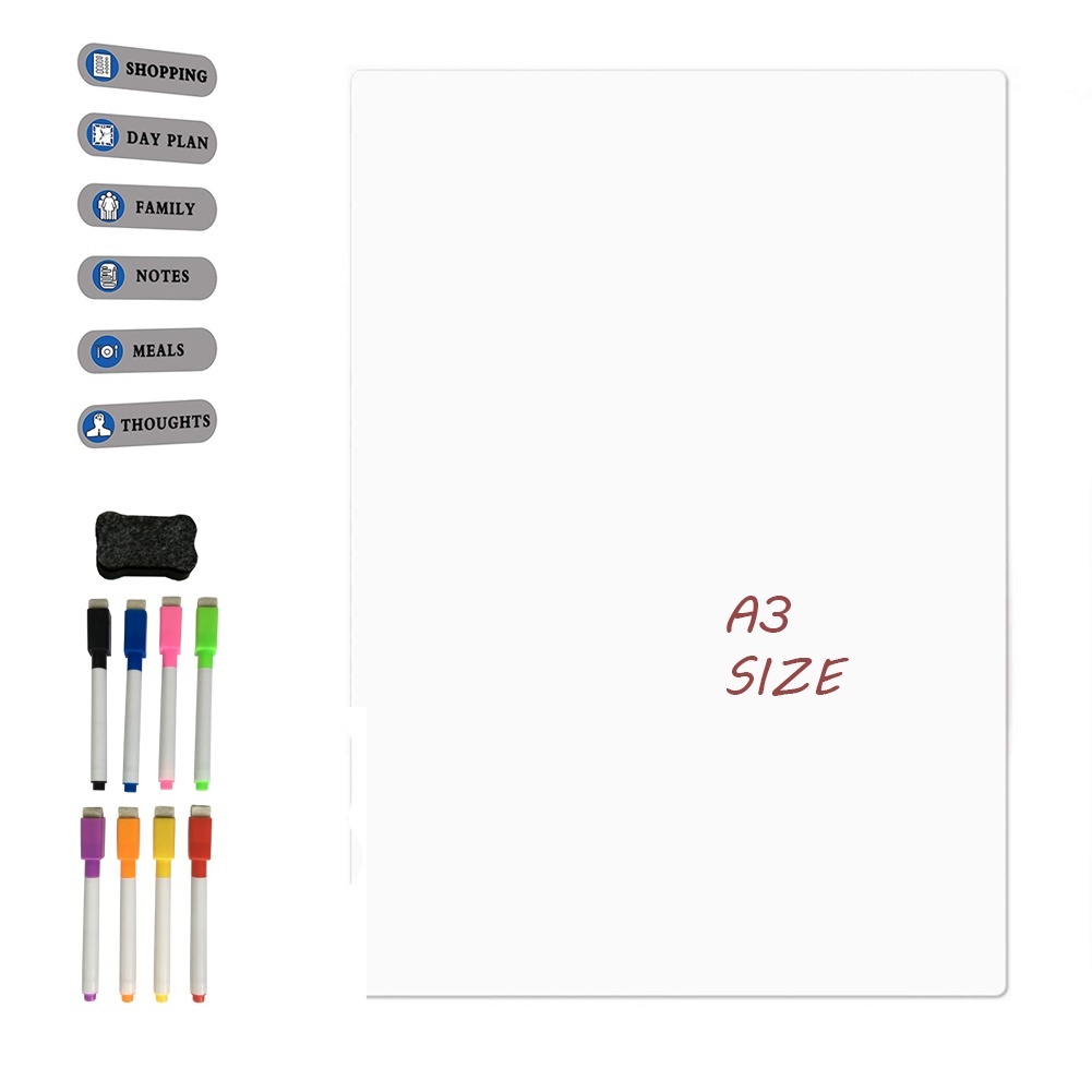 Magnetic Dry Erase Whiteboard. Includes 8 Magnetic... – Grandado