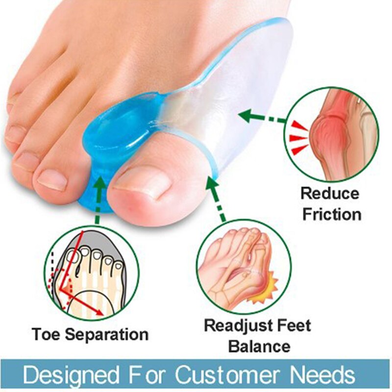 2pc Silicone Toe Splitter Correction Device For Ha... – Grandado