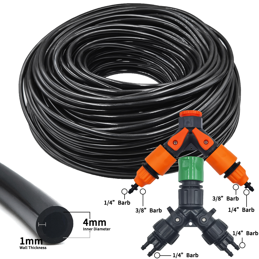 Drip Irrigation System 1/4'' Hose Adjustable 13CM ... – Grandado