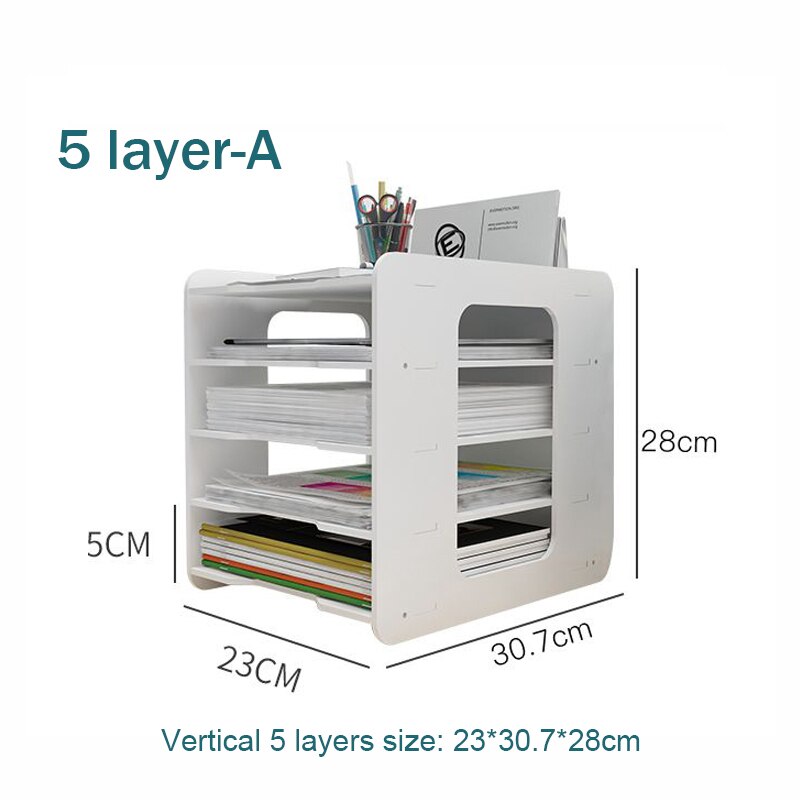 5 Layers Multifunction Document Trays File Papepr ... – Vicedeal