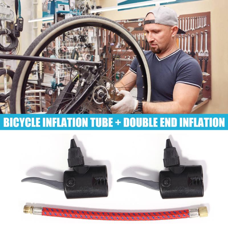 MTB Bicycle Inflate Air Hose Dual Head Schrader Pr... – Grandado
