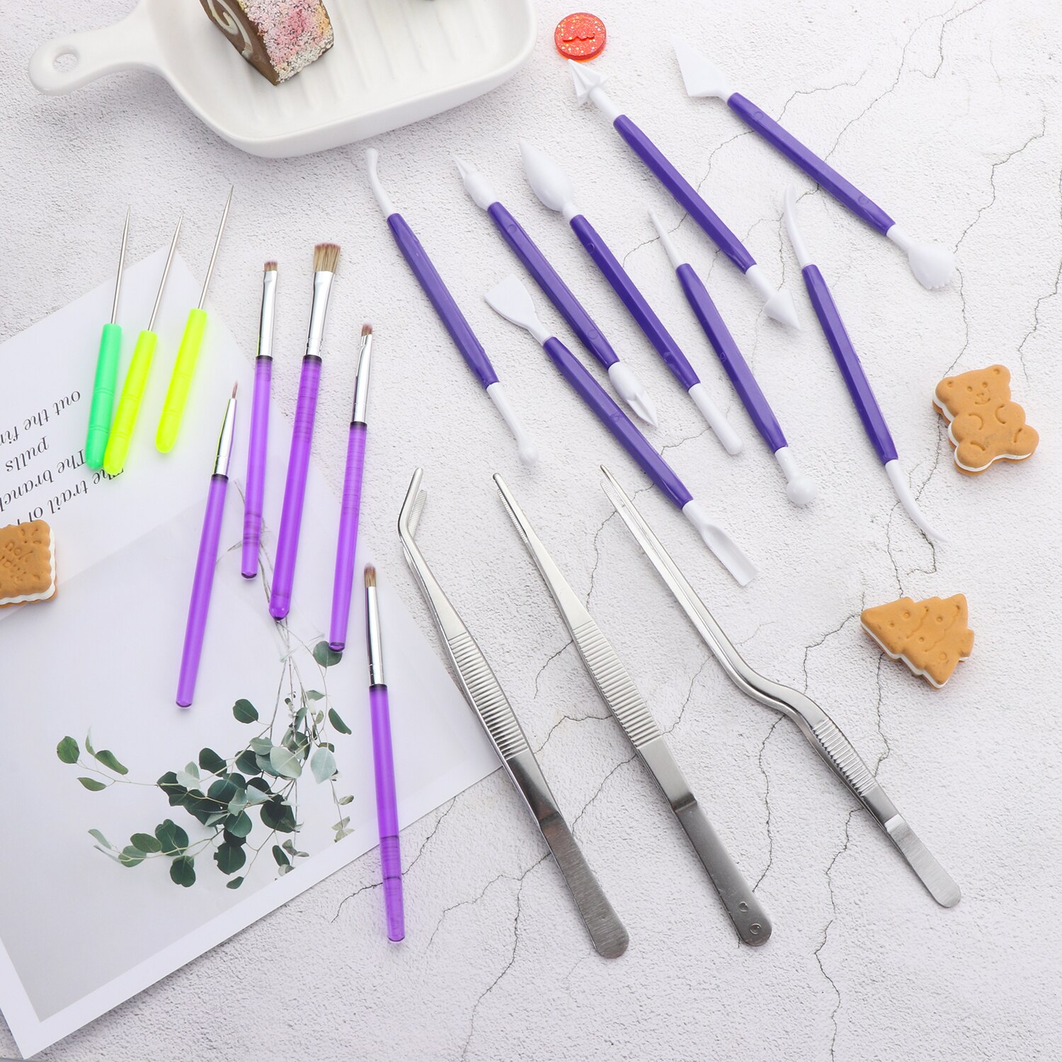 19 pcs/Set Stainless Steel Kitchen Tweezers and De... – Vicedeal