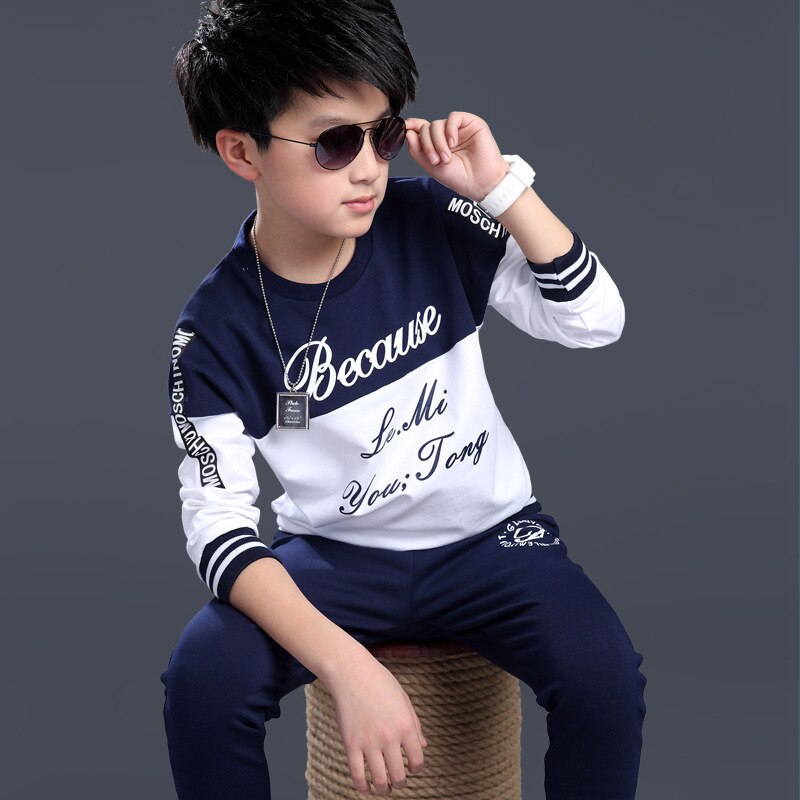 Spring Boys Sports Sets Kids Casual Clothes Teen B... – Grandado