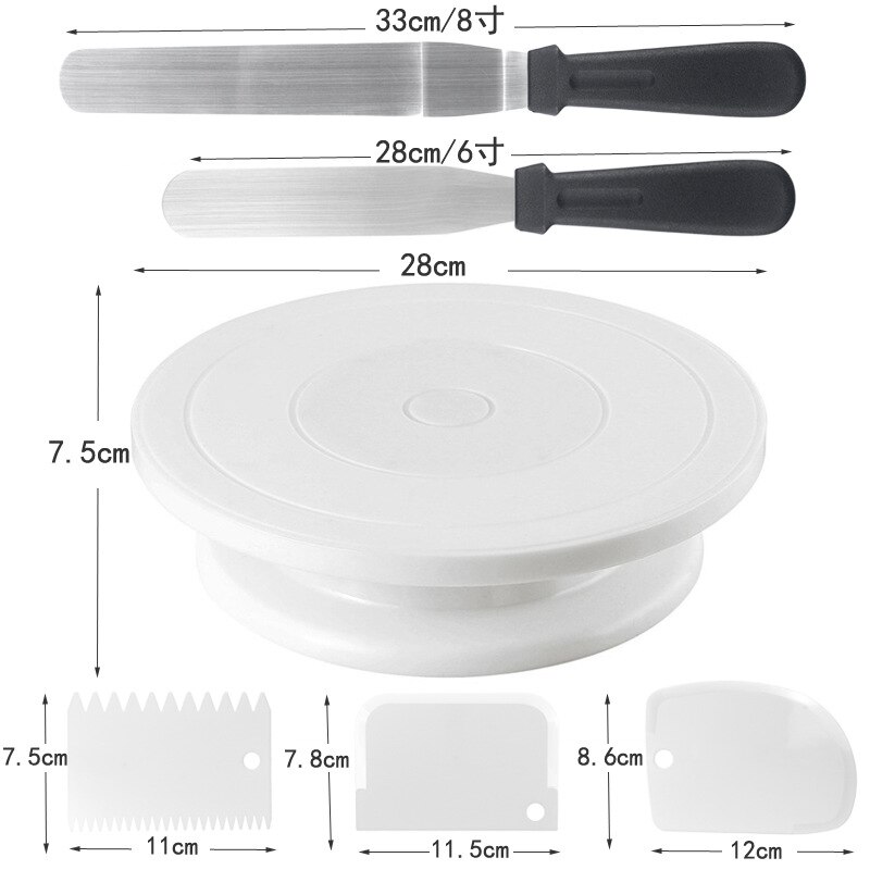 Diy Cake Turntable Roterende Anti-Slip Ronde Cake ... – Grandado