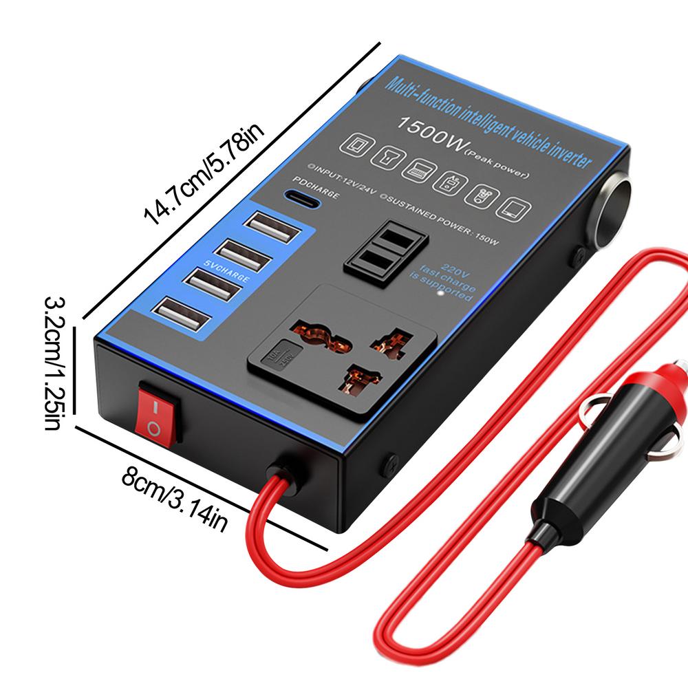 Auto Converter Naar Stopcontact Stekker Snel Oplad... – Grandado