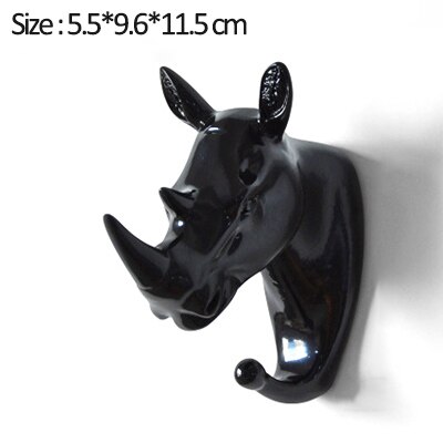 Nordic Black Animal Hooks American Hanging Hook Ho... – Grandado