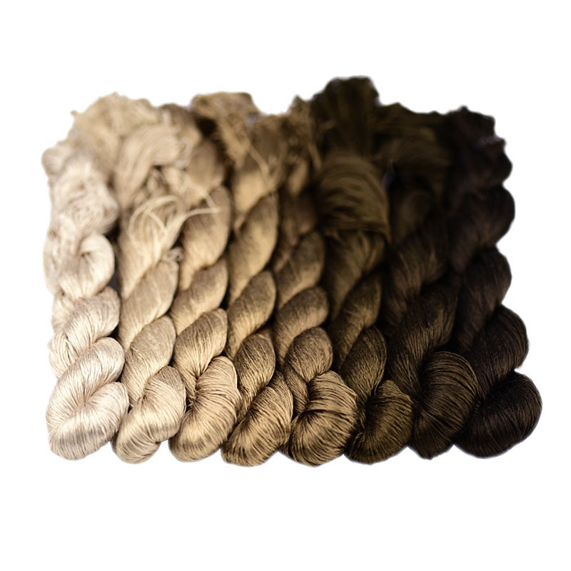 1 color 400m Suzhou embroidery 100% natural silk e... – Grandado