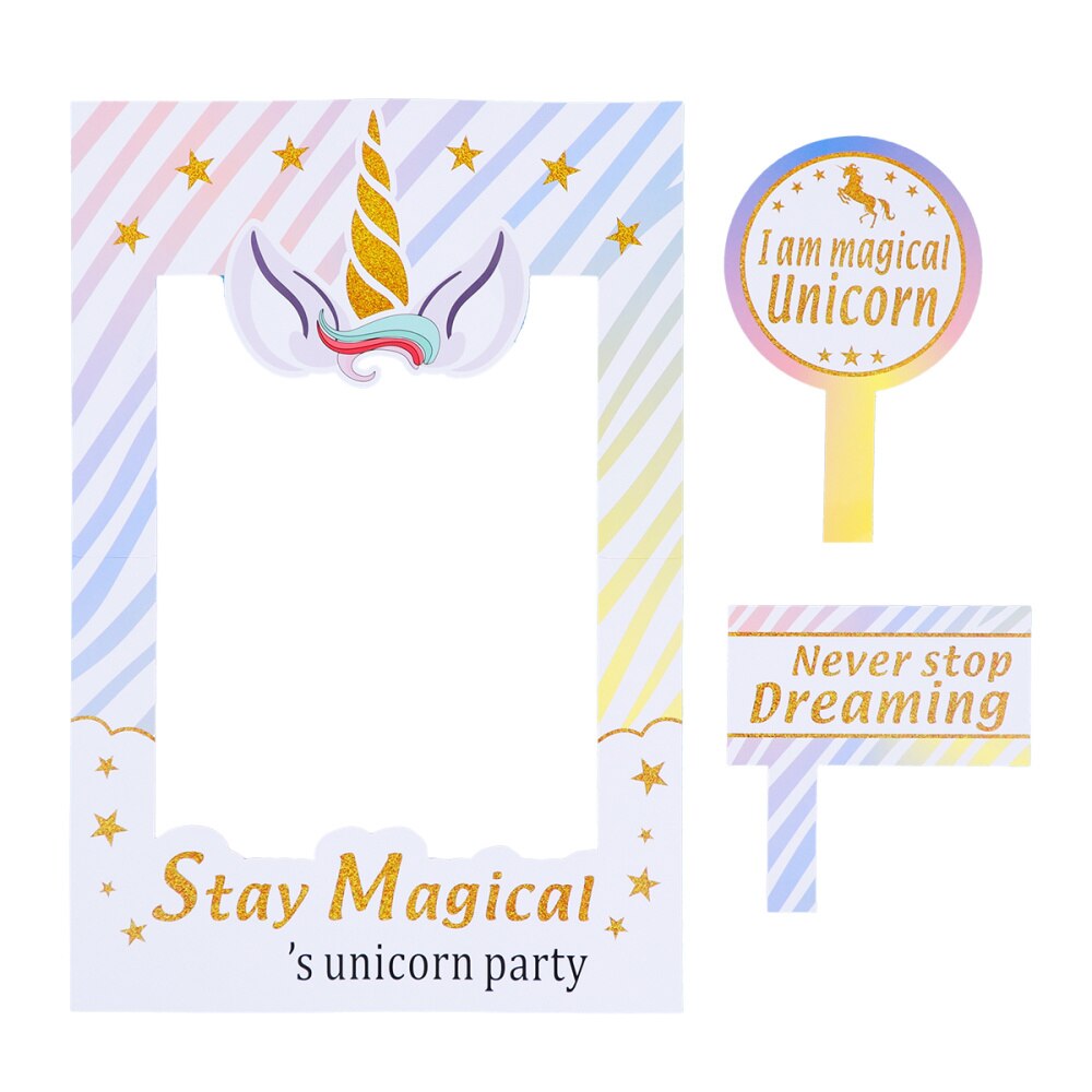 Magical Rainbow Photo Frame Props Photo Booth Prop... – Grandado
