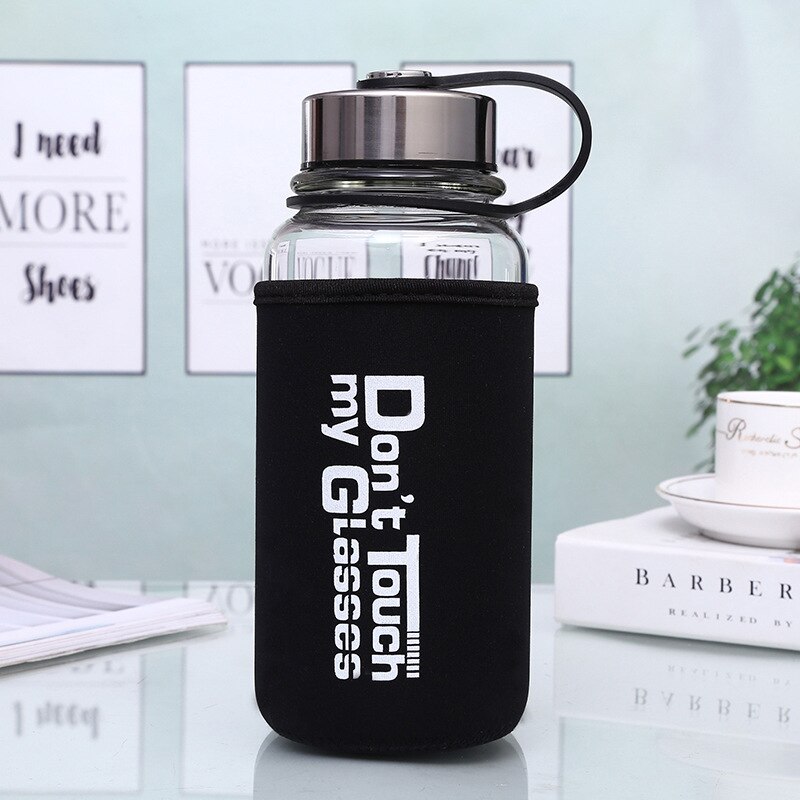 750ML 1000ML Glass Water Bottle Travel Tea Cup Wit... – Vicedeal