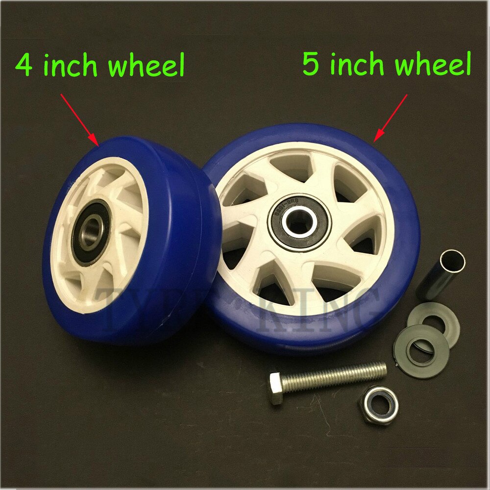 5 Inch Silent Wheel 5" Solid Wheel Plastic Fl... – Grandado