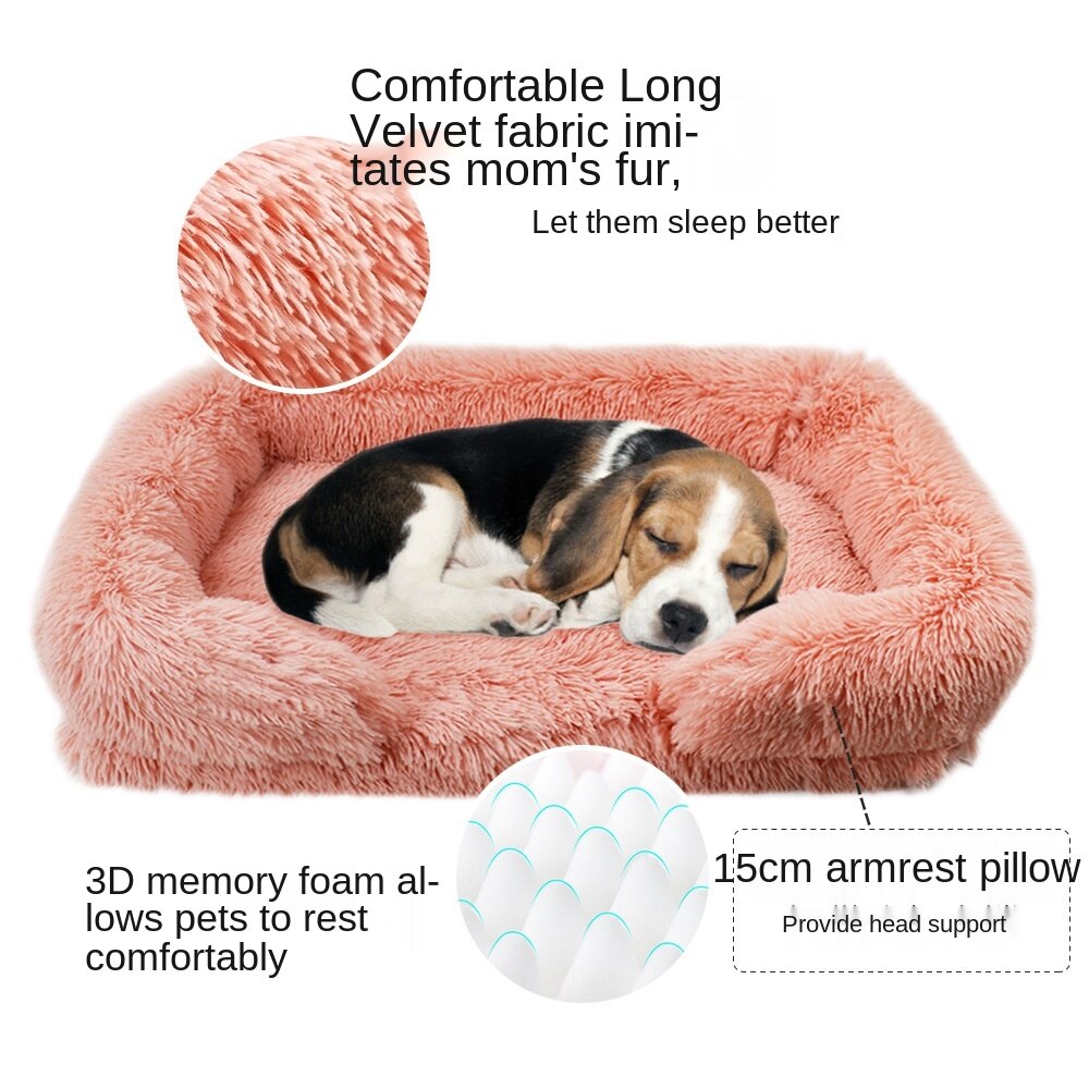 Square Shape Pet Bed Four Seasons Cattery Dog Hous... – Grandado