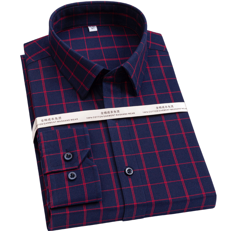 Pure Cotton Formal Shirts Non-Iron Easy Care Long ... – Grandado