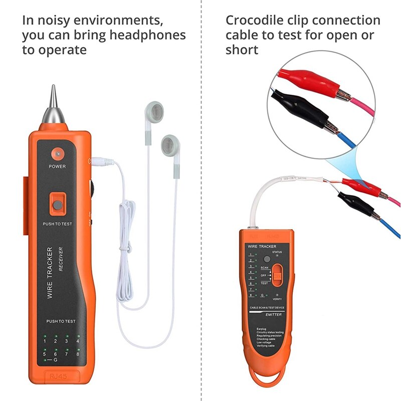 Network Tester XQ 350 Handheld Cable Tracer with E... – Grandado