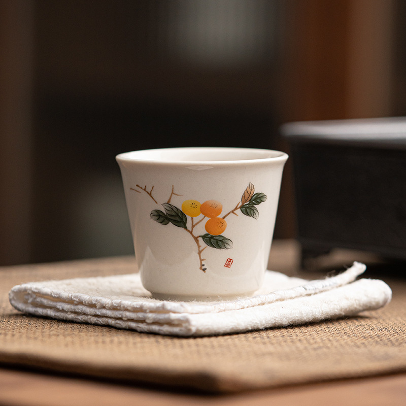 1pc Retro Plant Ash Ceramic TeaCups Handmade Lands... – Vicedeal