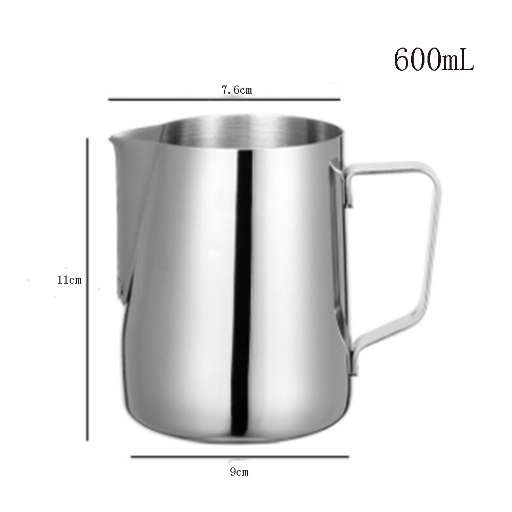 Stainless Milk Frothing Pitcher Jug Steaming Froth... – Vicedeal