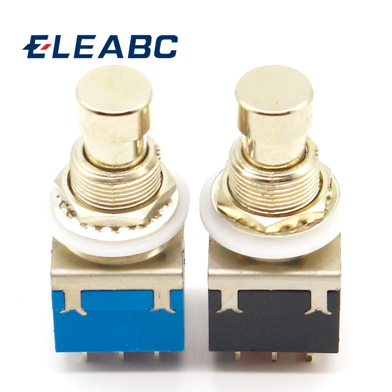 3PDT 9 pins Guitar Effects push button Switch foot... – Vicedeal