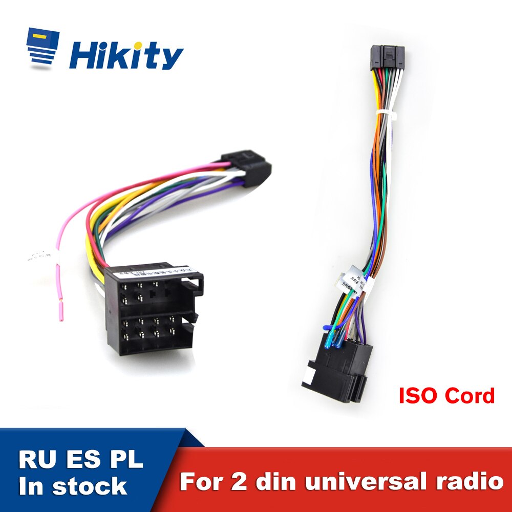 HiKity-câble ISO pour radio androïde, 2 Din – Grandado