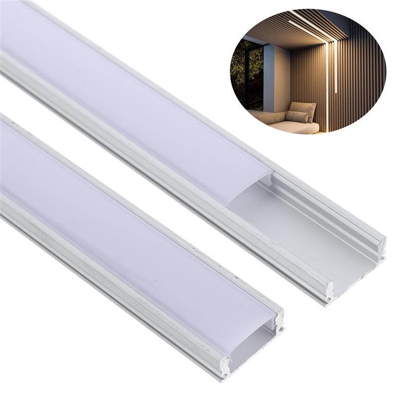 4 setzt LED Kanal System Silber U-bilden LED Diffu... – Grandado