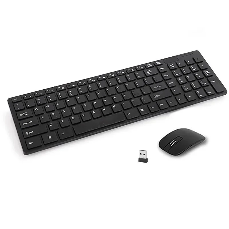 2.4G Wireless Keyboard Mouse Set Silent Keyboard a... – Grandado