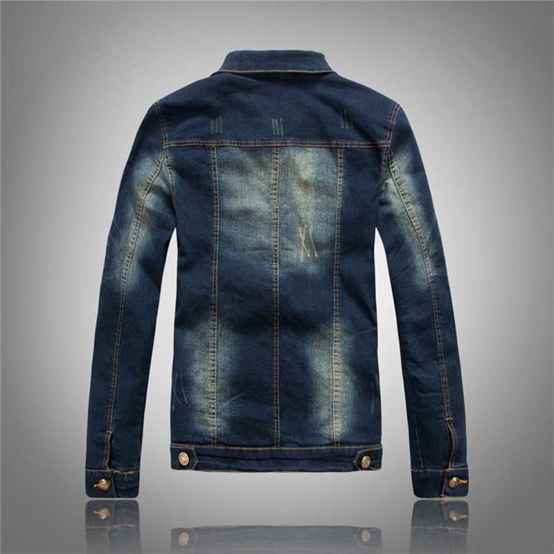 Autumn Winter Cowboy Windbreaker Denim Fleece Jack... – Vicedeal