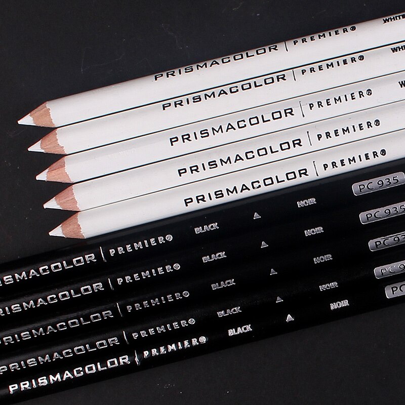 1/2pc Prismacolor Colored Pencil Black White Skin ... – Vicedeal