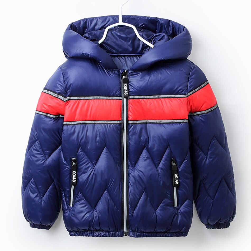 Boys Hooded Jacket Coat Thick Outerwear Children A... – Grandado