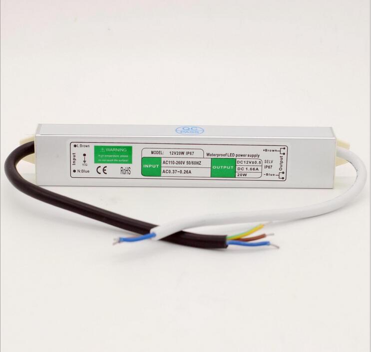 12V 1.66A 20W Waterproof Driver Transformer Power ... – Grandado