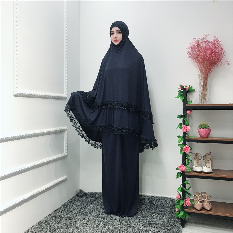 2 Piece Hijab Dress Muslim Women Prayer Khimar Jil... – Vicedeal
