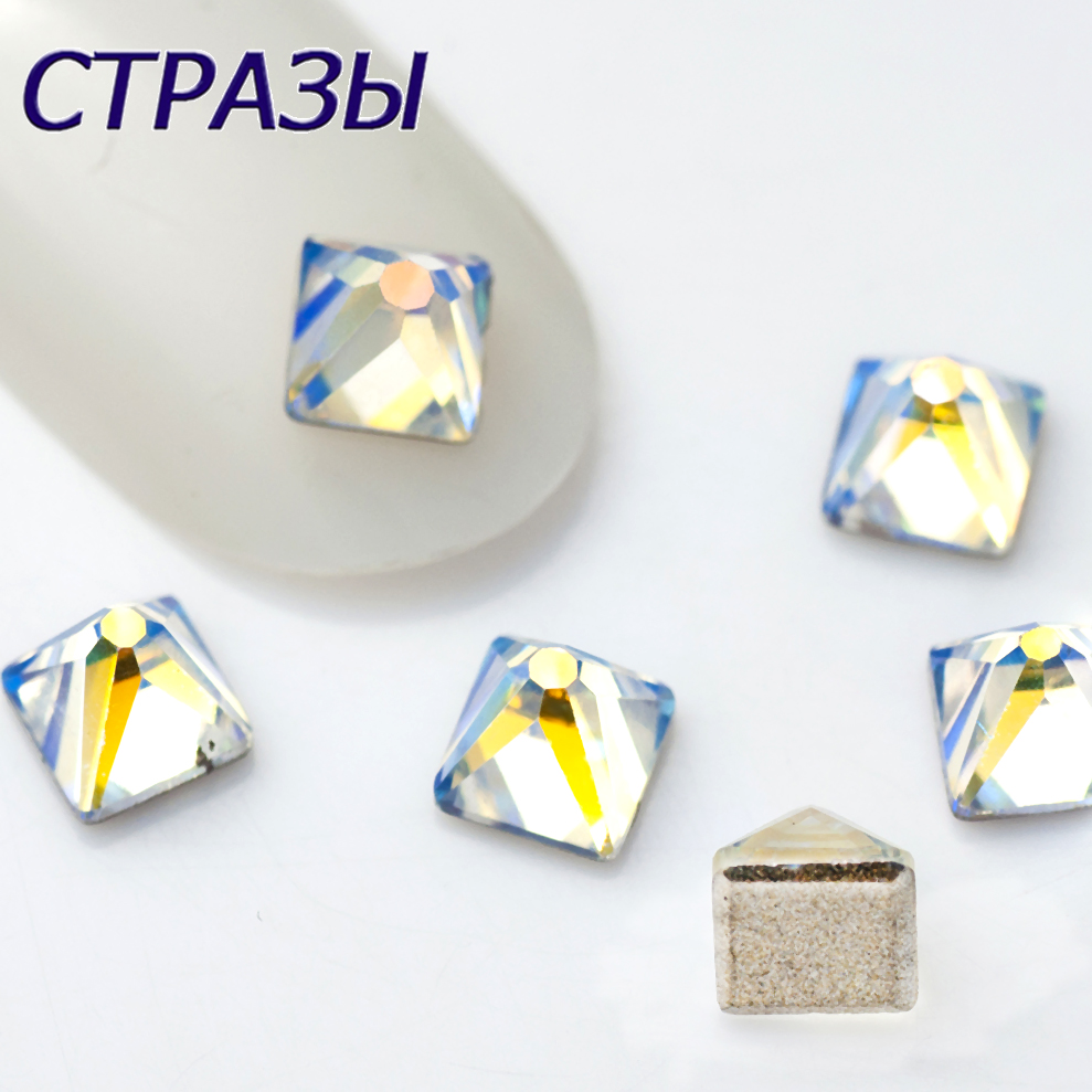 100PCS Square Spike Shape 4mm Mix Color Clear And ... – Grandado