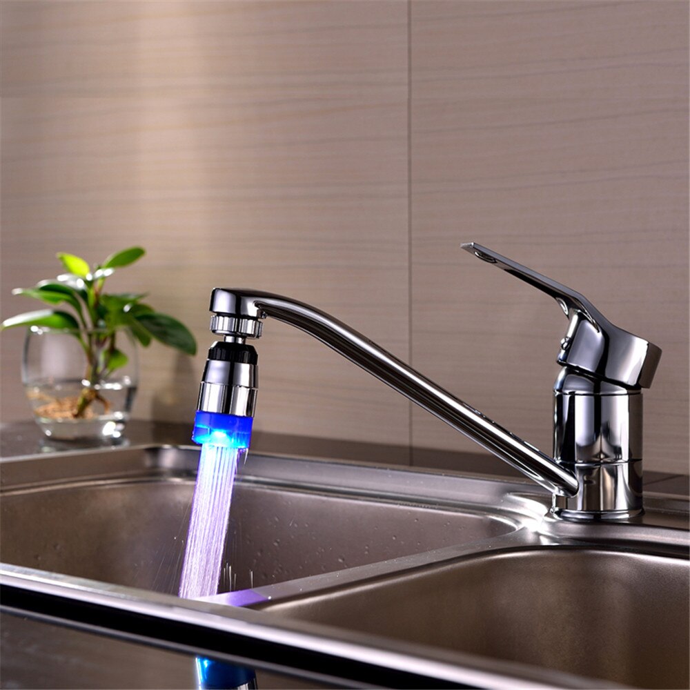 led illuminated faucet monochrome SDF-B7 (blue lig... – Grandado