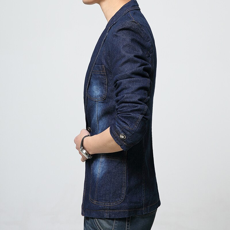 Men Spring Denim Jeans Blazers and Jackets Men's C... – Vicedeal