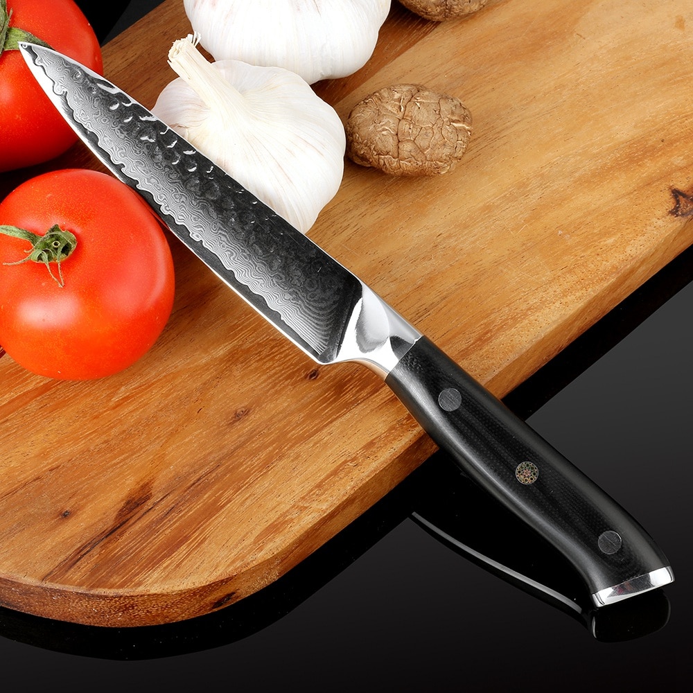 XITUO 5 inch Utility Vleesmes 67 Lagen Japanse Dam... – Grandado