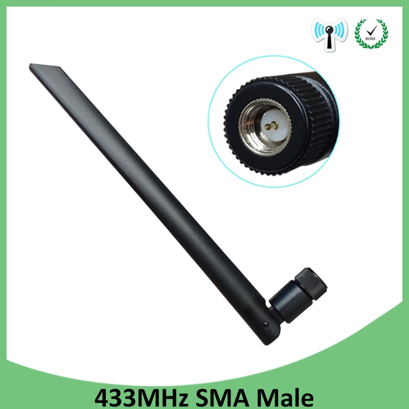 10 pièces 433Mhz antenne 5dbi SMA mâle connecteur ... – Grandado