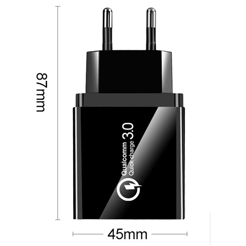 USB Phone Charger Qualcomm Quick Charge 3.0 18W Fa... – Grandado