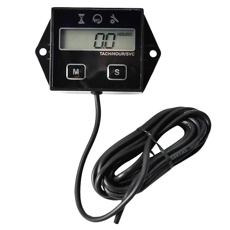 Lcd Digital Display Moto Engine Tach Hour Meter Fo... – Grandado