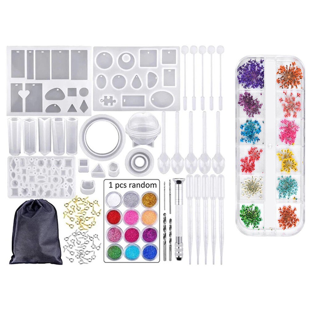 DIY Crystal Glue Jewelry Mold 83 Pcs Set And Dried... – Vicedeal