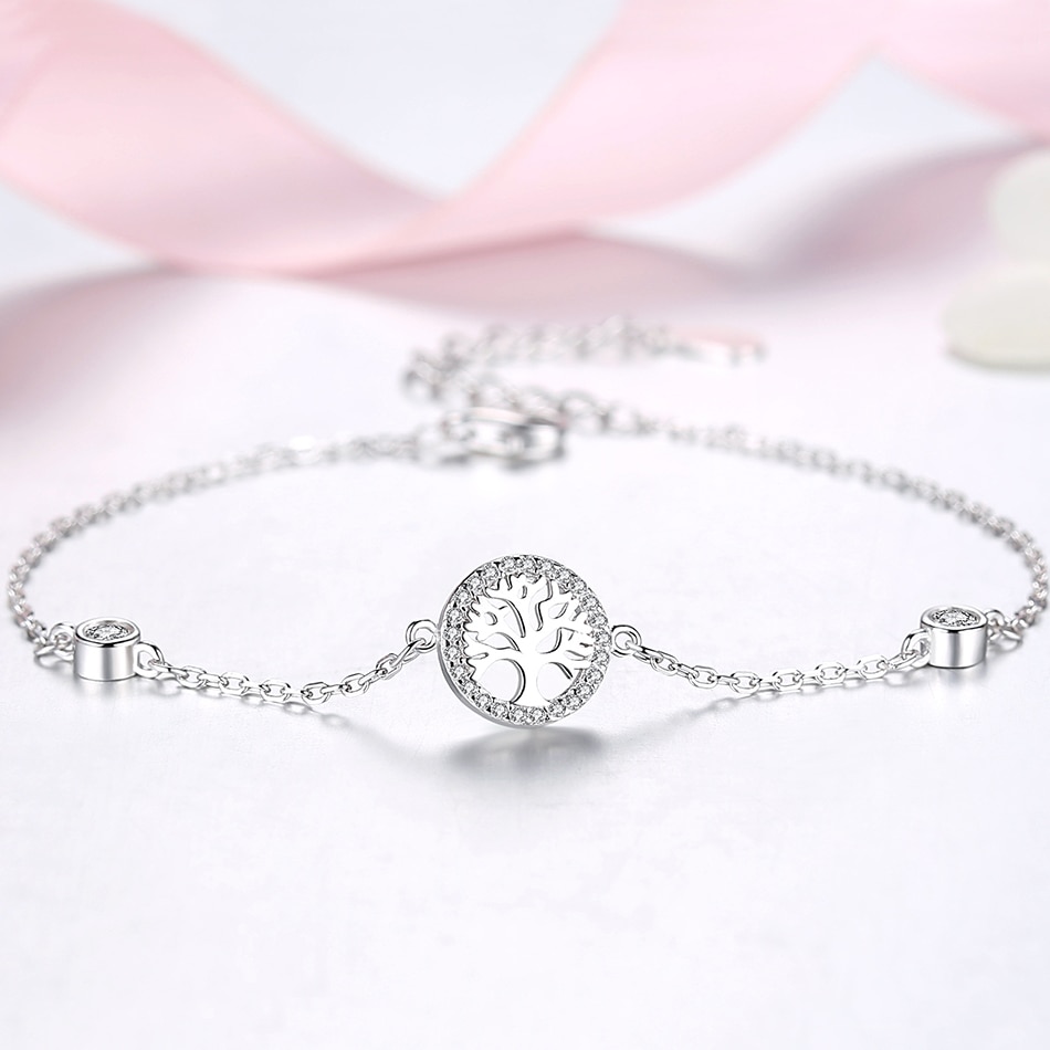 ELESHE 925 Sterling Silver Tree of Life Bracelets ... – Vicedeal