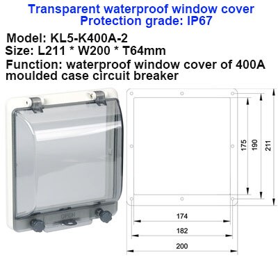 KL5 Circuit breaker transparent waterproof box win... – Vicedeal
