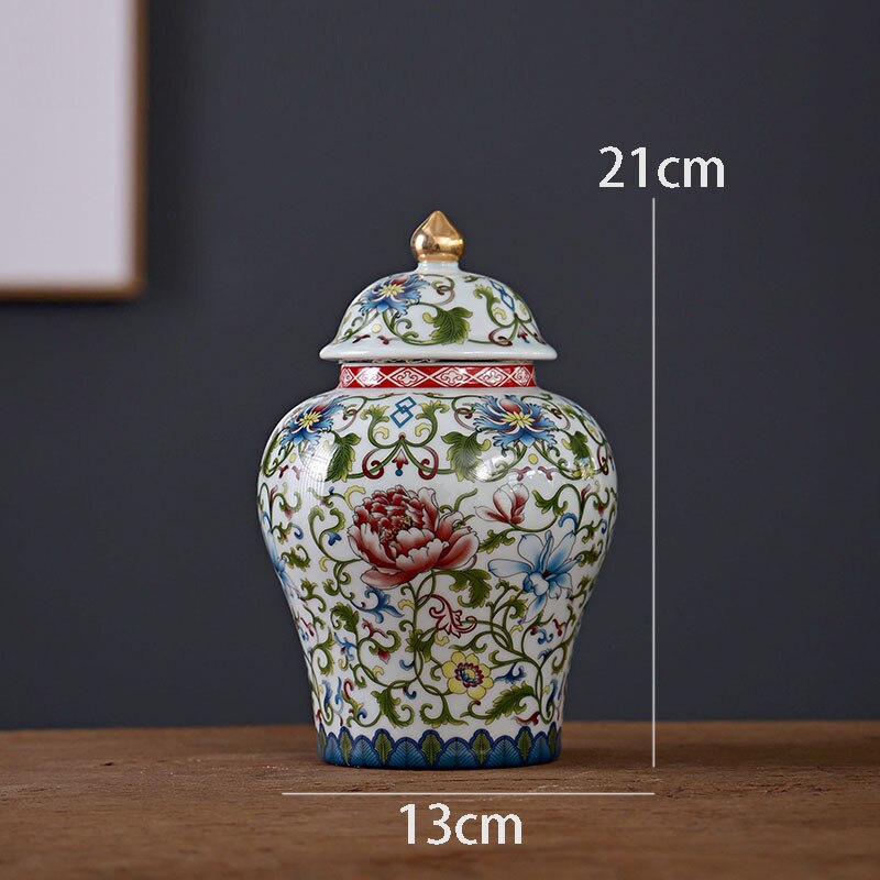 Vintage Enamel Ceramic Tea Organizer Chinese Moder... – Grandado