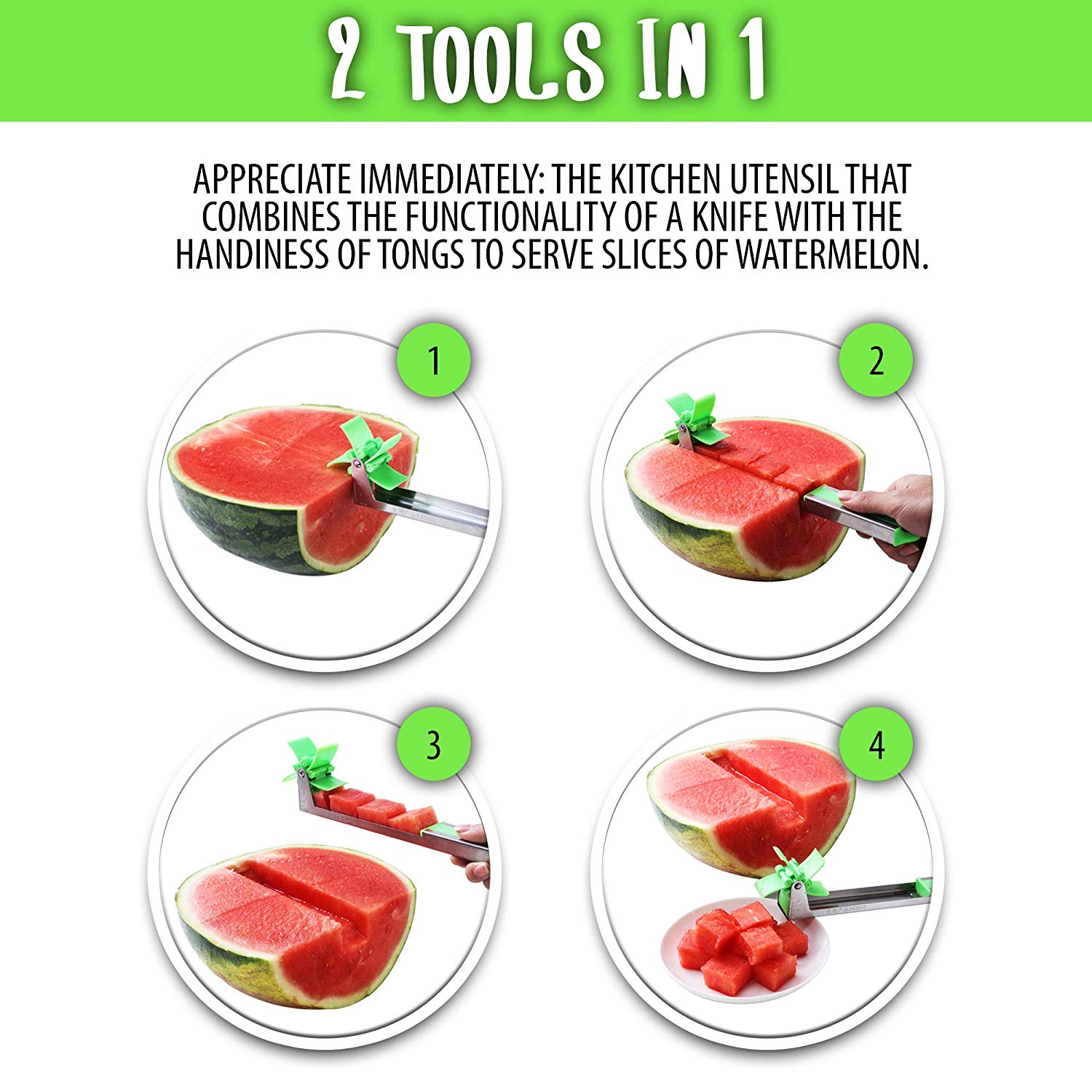 Watermelon Windmill Slicer Melon Cutting Tool Melo... – Vicedeal
