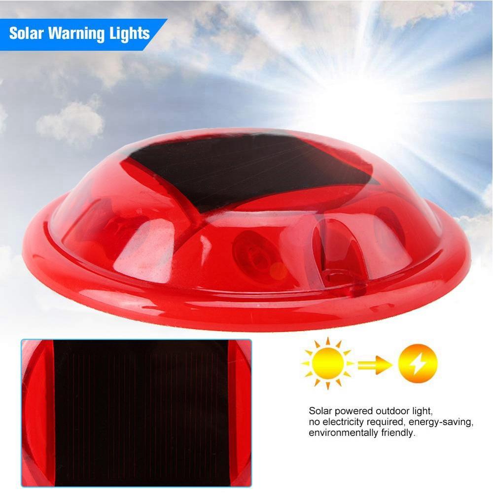 Solar energy warning lights LED Solar Powered Stud... – Grandado